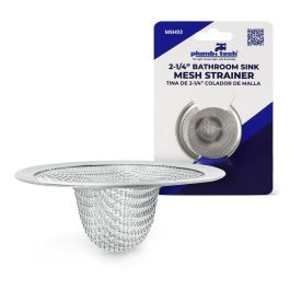 Plumb Tech 2-1/4" Lavatory Sink Mesh Strainer
